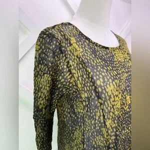 Lisa Bayne | Dresses | Lisa Bayne Lagenlook Mesh Crinkle Asymmetrical ...